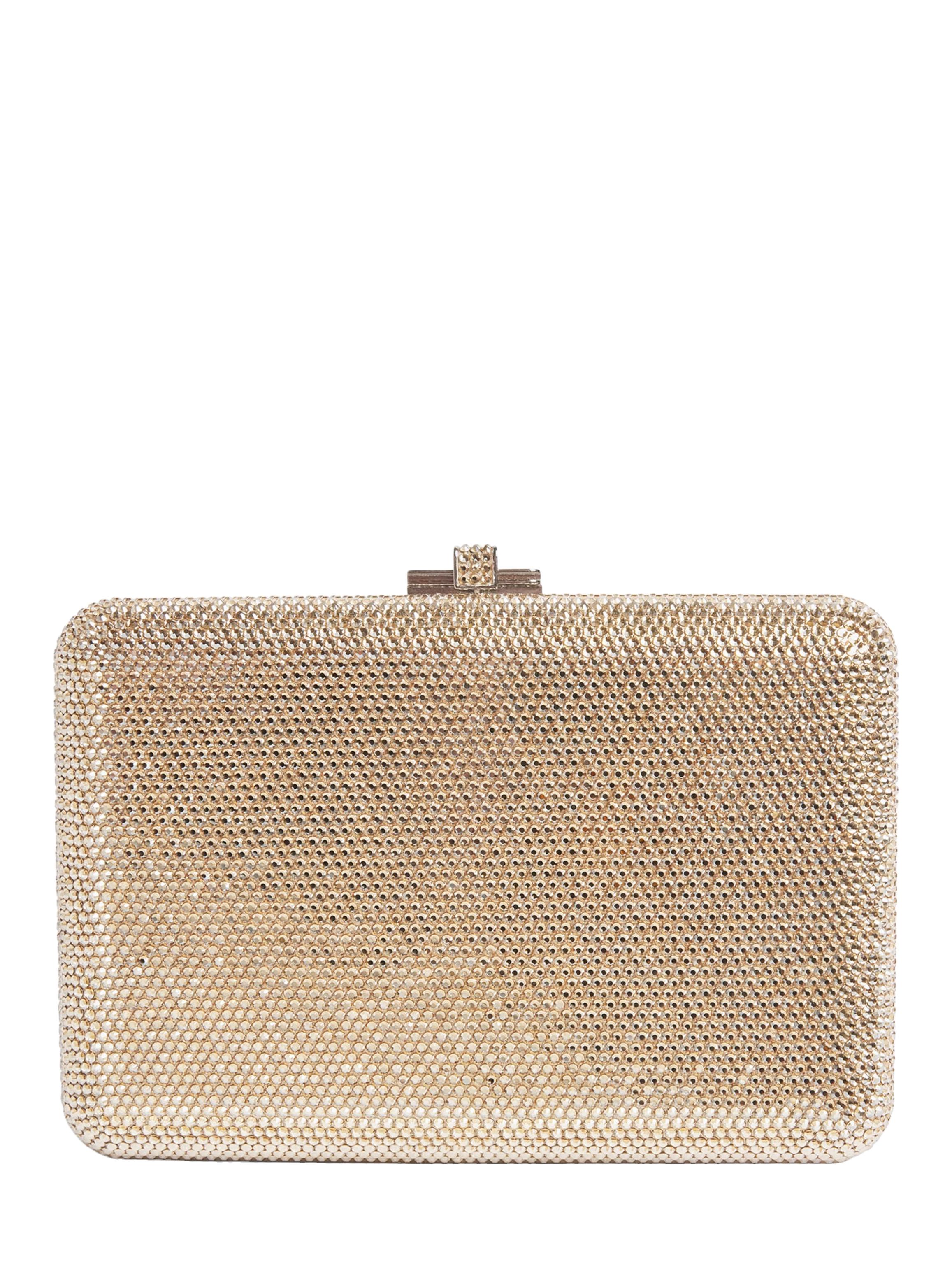 JUDITH LEIBER Judith Leiber Crystal-Embellished Slim Slide Clutch Bag