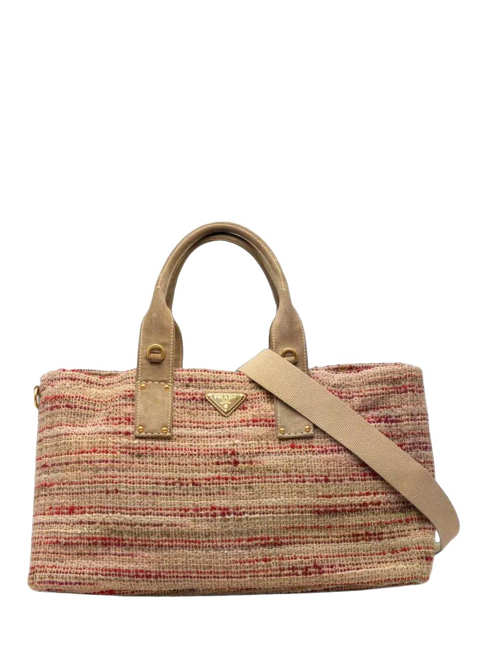 PRADA Prada Tweed Satchel Bag