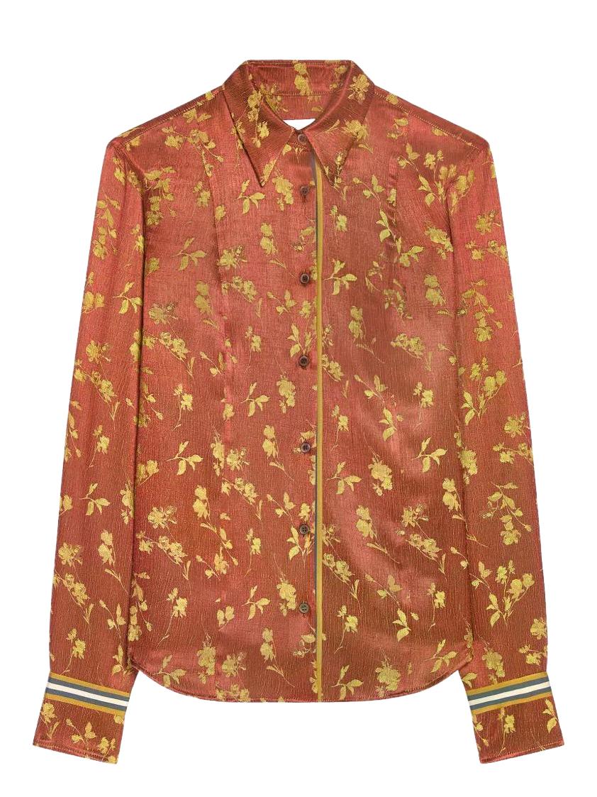 DRIES VAN NOTEN Dries Van Noten Floral Double-Dye Jacquard Shirt