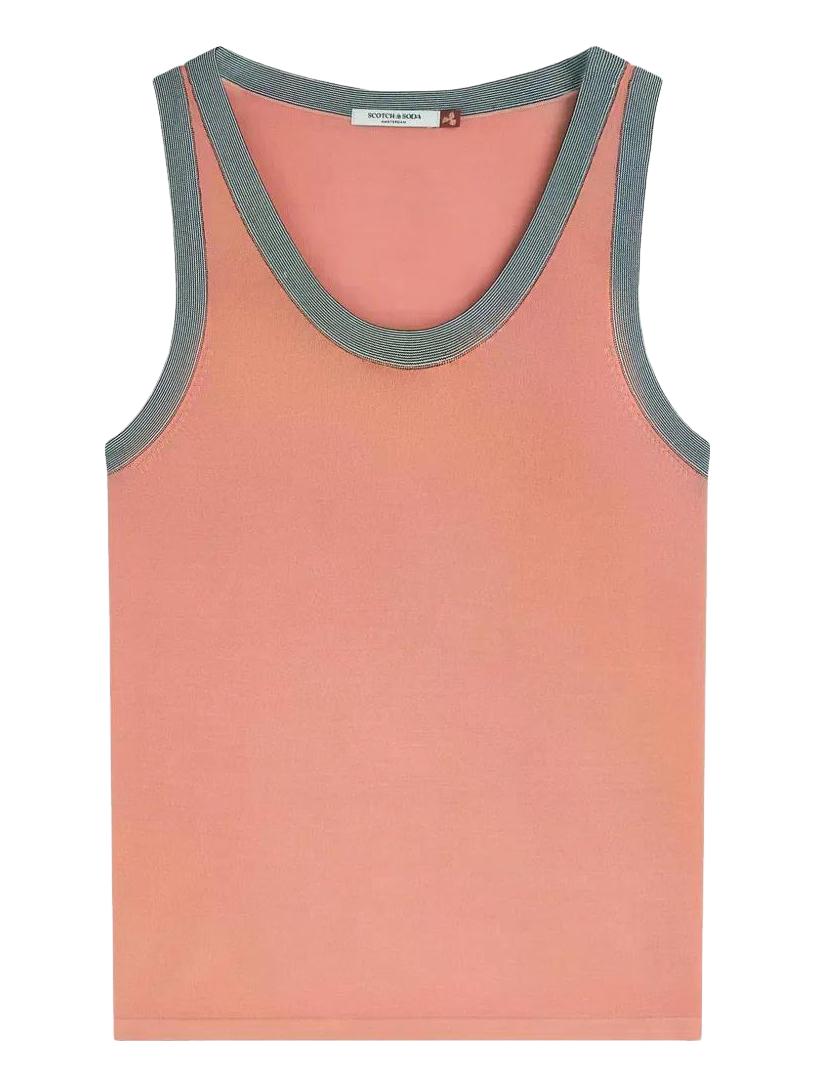 SCOTCH & SODA Scotch & Soda Ribbed-Trim Tank Top