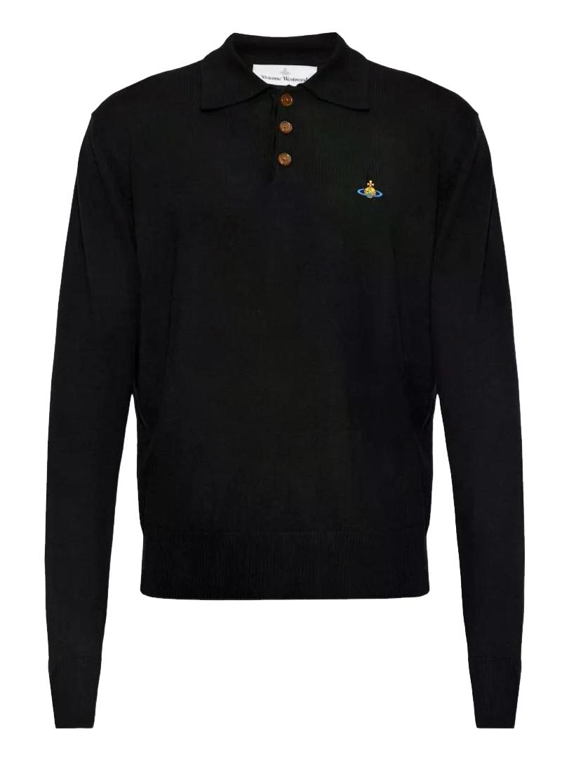 VIVIENNE WESTWOOD mark orb-logo embroidered polo shirt