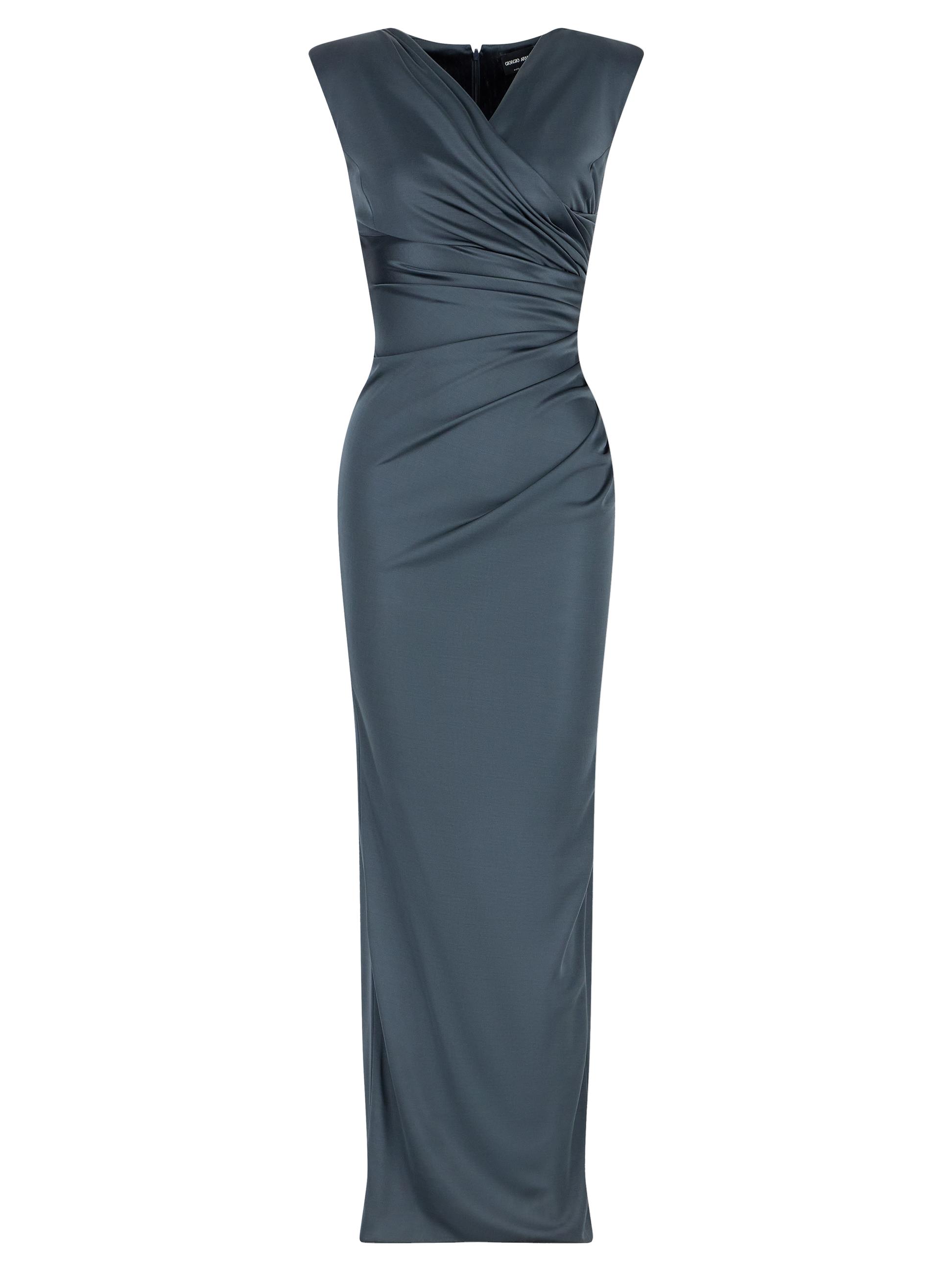 GIORGIO ARMANI Giorgio Armani Long Sleeveless Shiny Viscose Jersey Gown