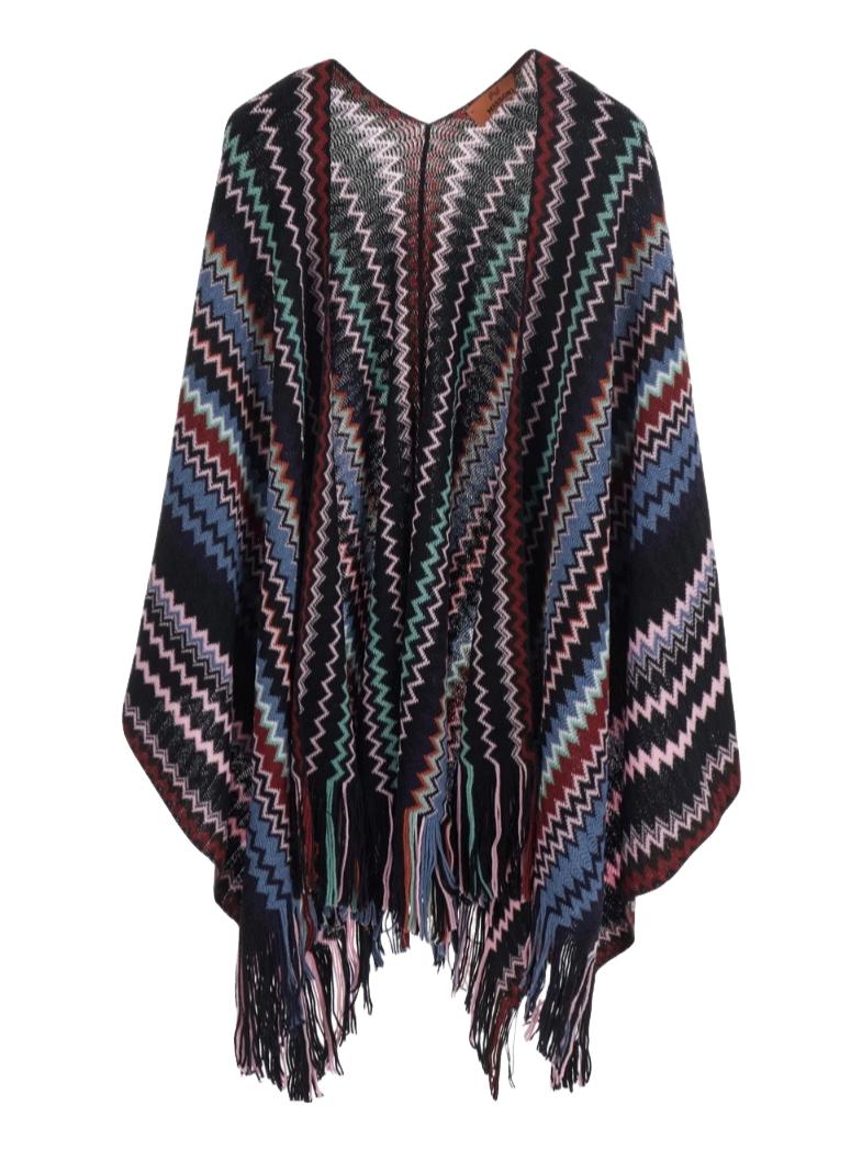 BURBERRY Fringed Cape