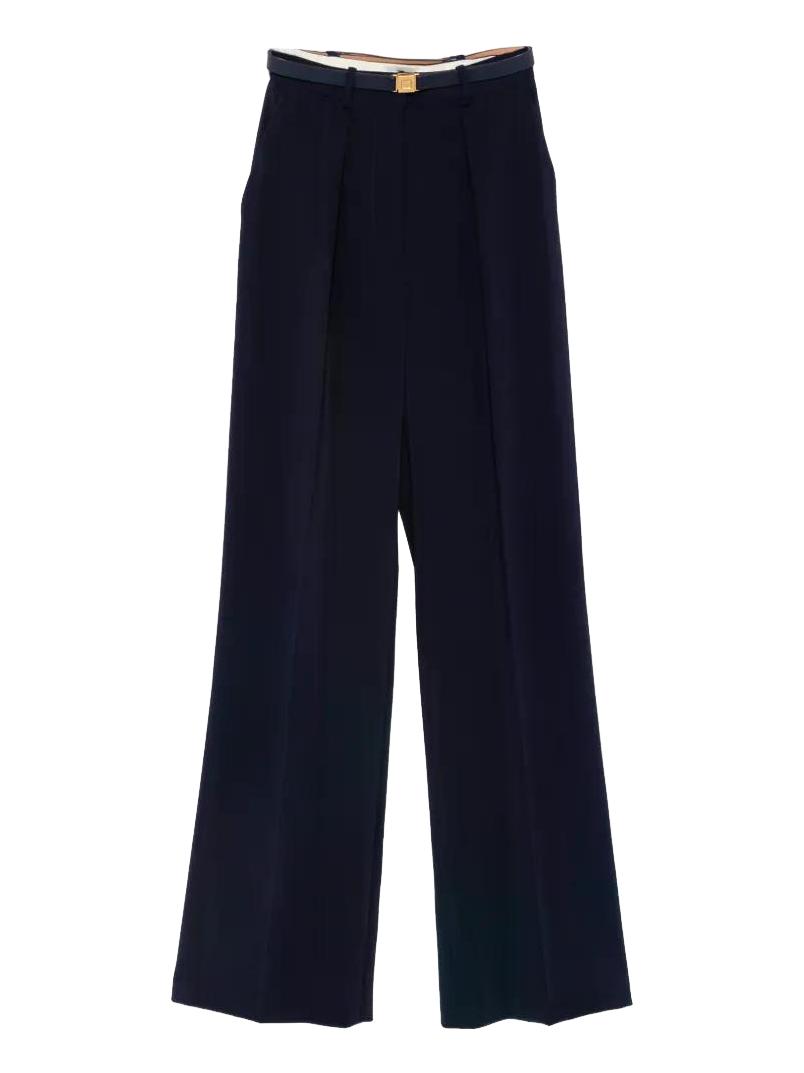 ELISABETTA FRANCHI Elisabetta Franchi Belted Wide-Leg Trousers