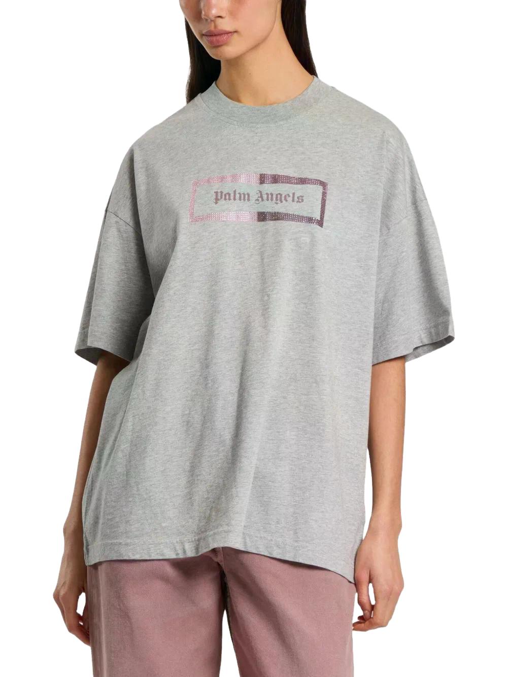 PALM ANGELS Palm Angels Studded Logo T-Shirt