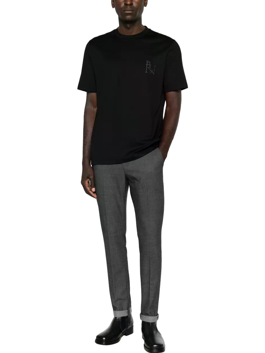 BRIONI logo-embroidered t-shirt