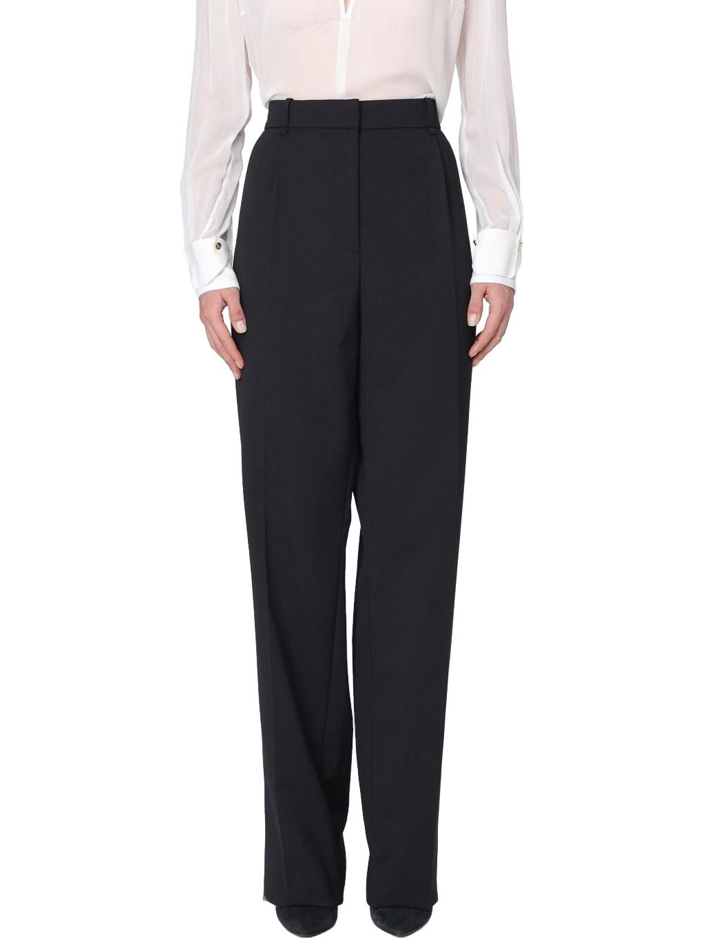 ELISABETTA FRANCHI Elisabetta Franchi Knit Trousers with Shiny Bands and Logo Detail