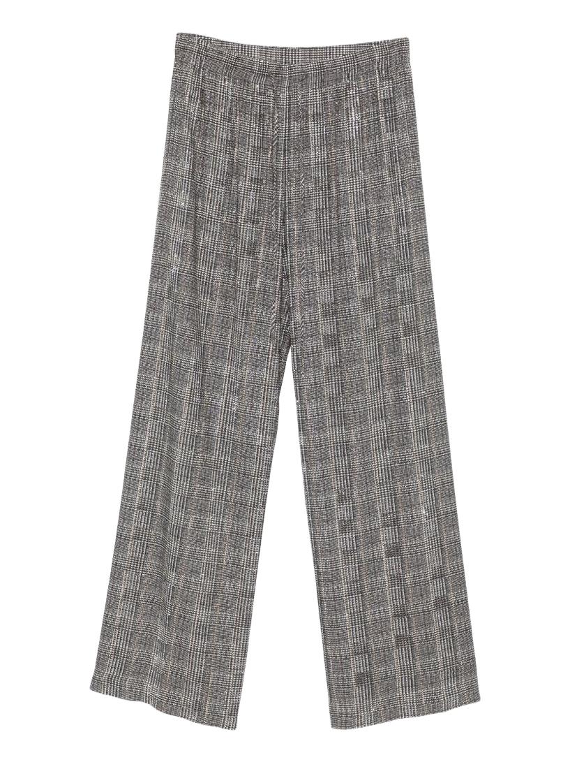 ERMANNO SCERVINO Ermanno Scervino Checked Wide Leg Trousers