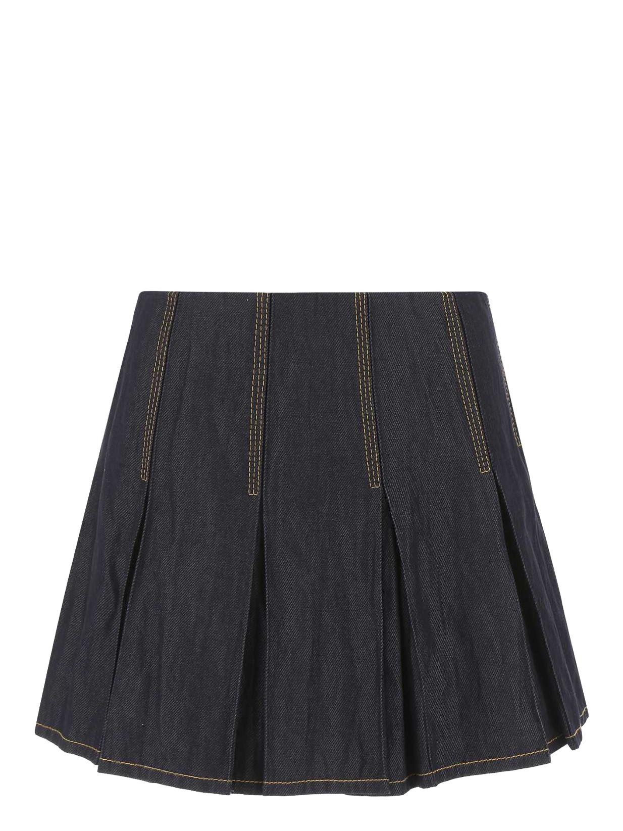 FLEUR DU MAL Fleur du Mal Denim Cropped Bustier