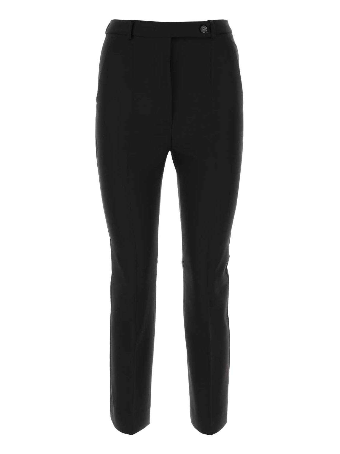 MAX MARA Max Mara Knitted Trousers with Satin Side Stripes