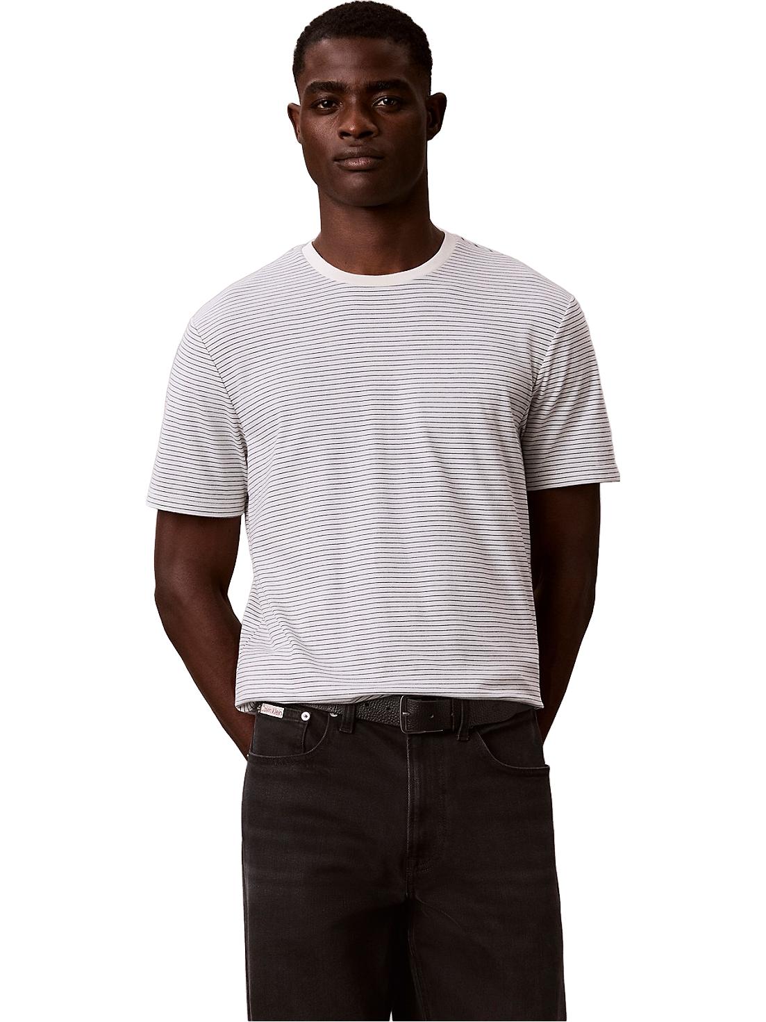 CALVIN KLEIN supima cotton stripe tee