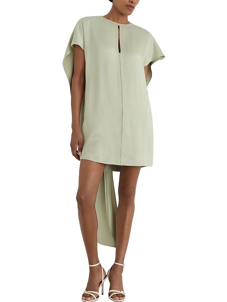 REISS Reiss Alice Satin Cape Mini Dress