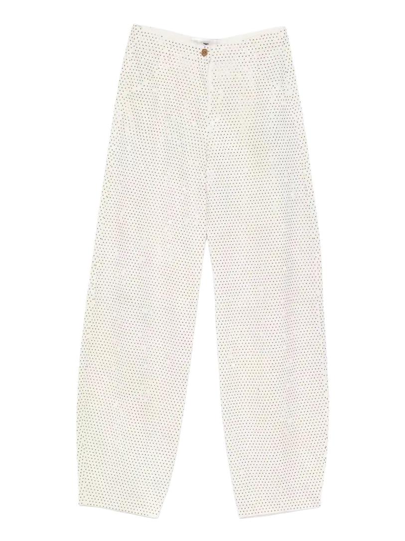 ELISABETTA FRANCHI Elisabetta Franchi Stud-Embellished Wide-Leg Jeans