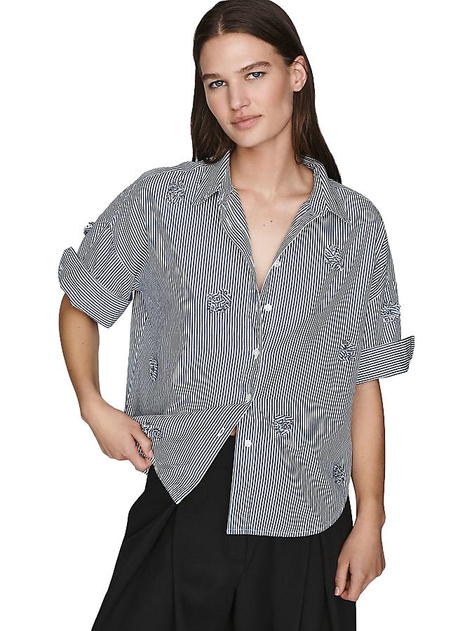 MAEVE Maeve Mabel 100% Cotton Boxy Oxford Shirt