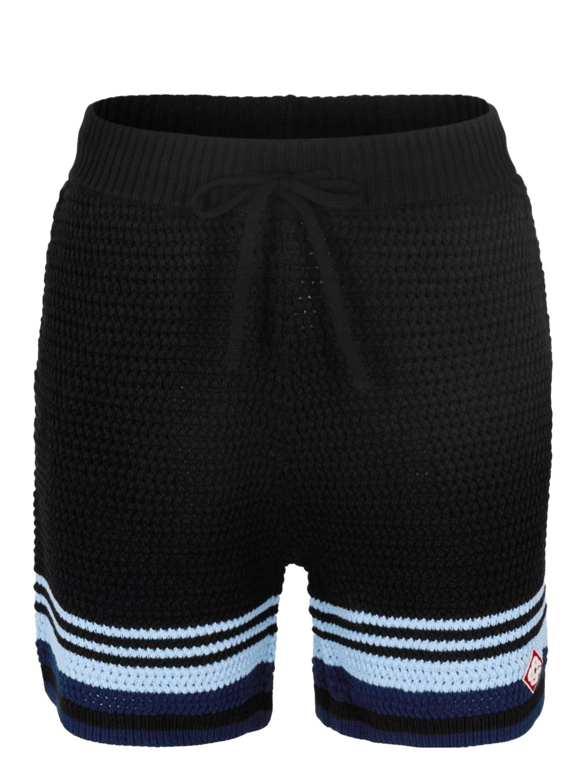 CASABLANCA tennis cotton crochet short sleeve shirt,