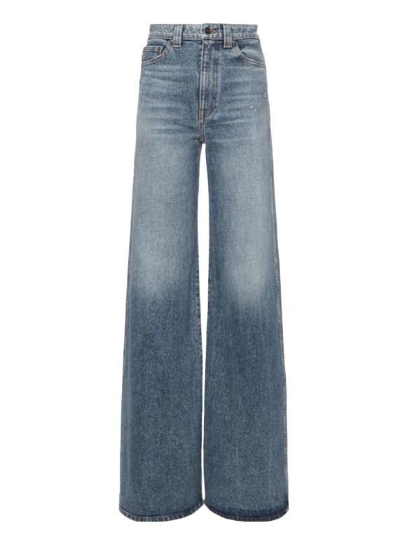 KHAITE Khaite Dane High Rise Wide Leg Jeans