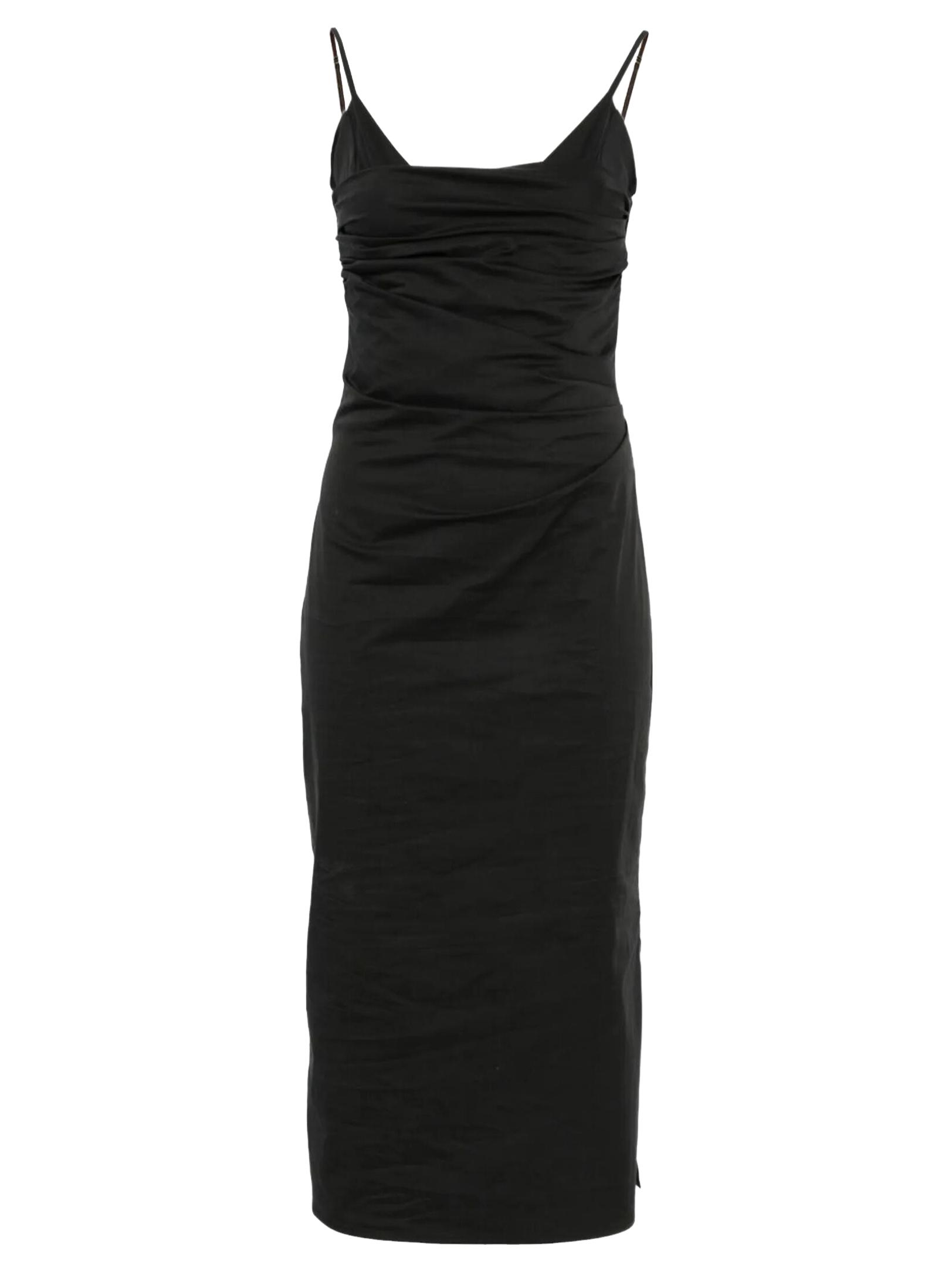 PATRIZIA PEPE Patrizia Pepe Ruched Spaghetti-Strap Midi Dress