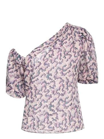 ISABEL MARANT ÉTOILE Isabel Marant Etoile One-Shoulder Floral Print Top