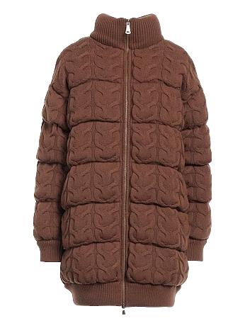 GERARD DAREL Gerard Darel Amar Checkered Puffer Coat