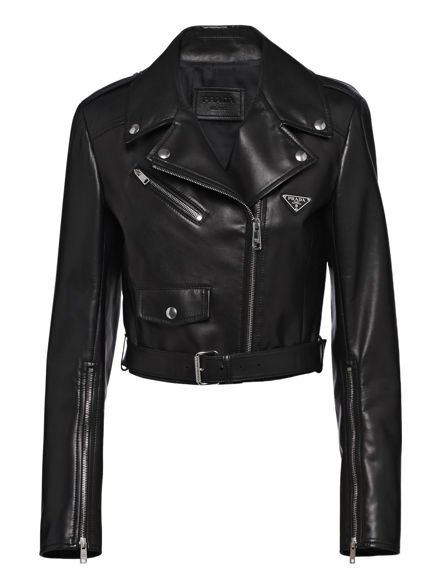 MANIÈRE DE VOIR Leather Pleat Front Trousers