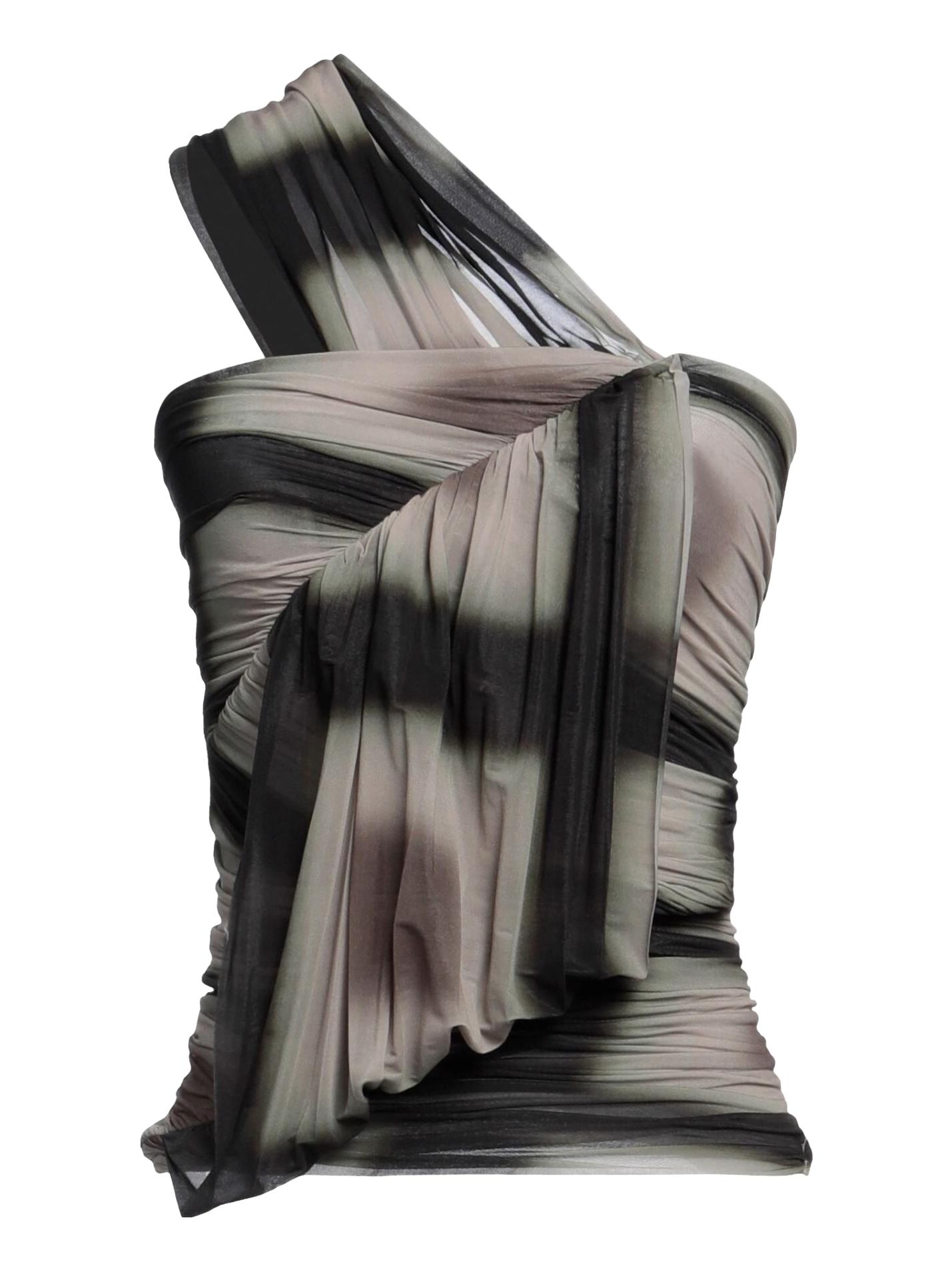 RICK OWENS Rick Owens Semi-Sheer Draped Top