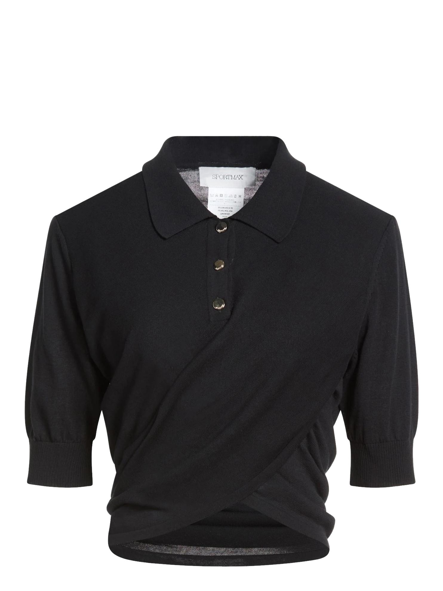 ALEXANDER WANG Alexander Wang Cropped Cinched Cotton Polo Shirt