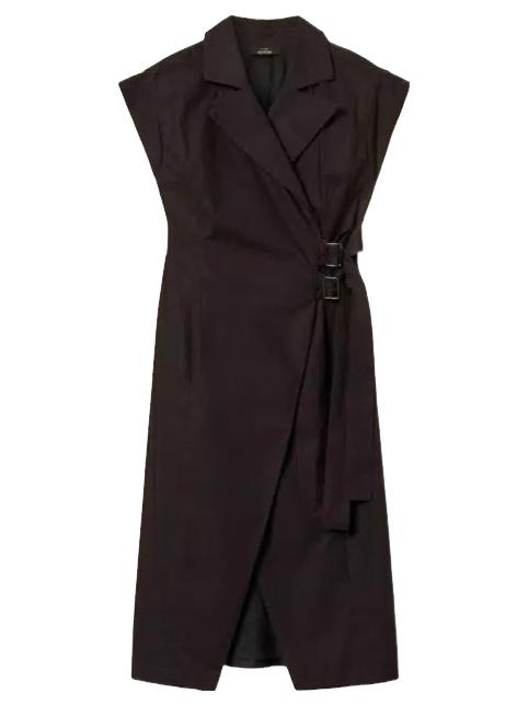 TWINSET Twinset Double-Breasted Dress with Side Buckle Detail