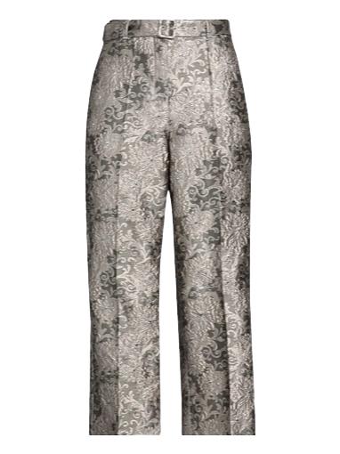 MAX MARA Max Mara Metallic Floral Jacquard Straight-Leg Pants