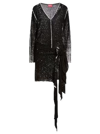 DIESEL® Diesel "Tie & Dye" Long Sleeve Bodycon Dress