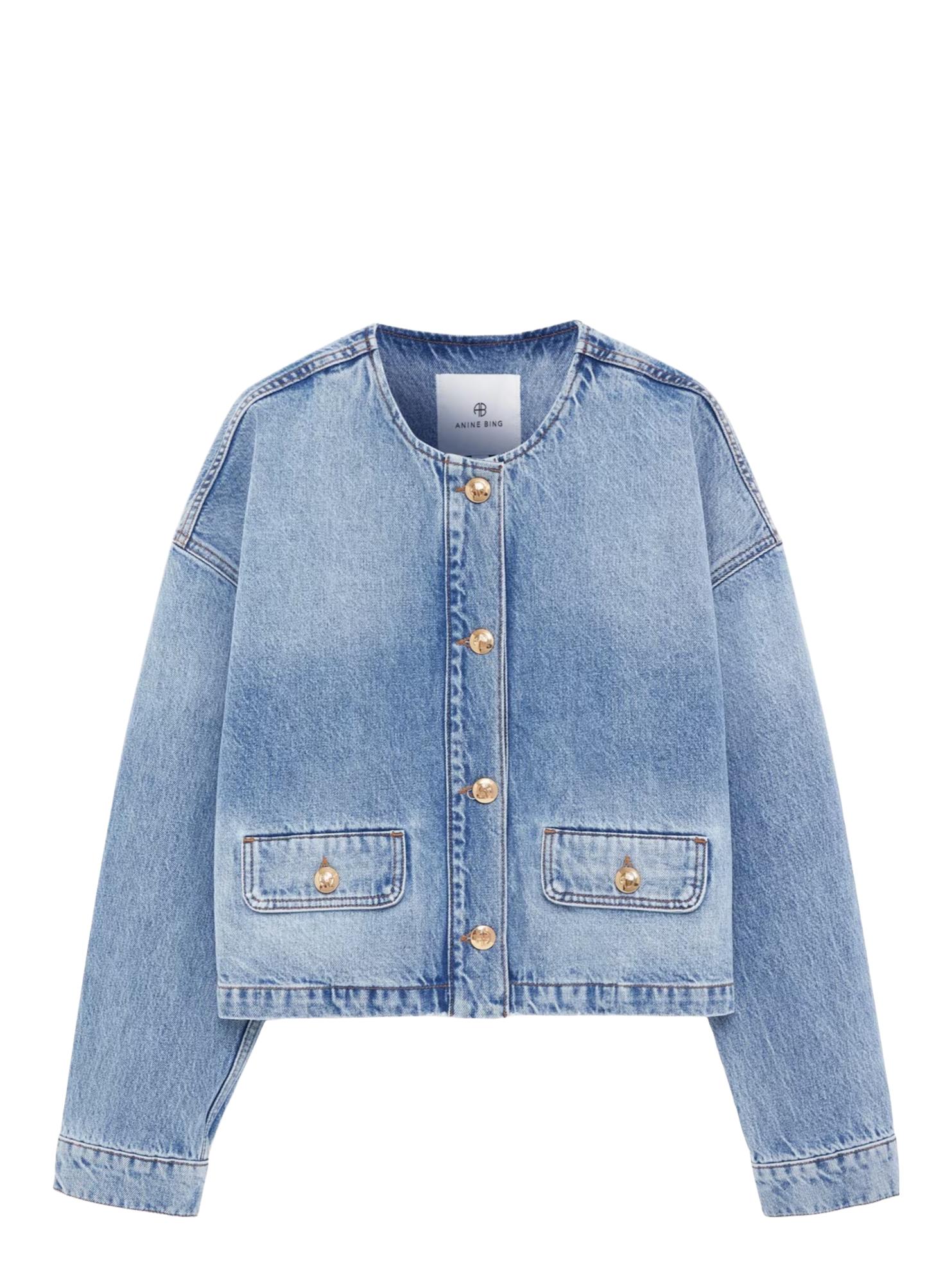 SANDRO Faded Straight Jeans