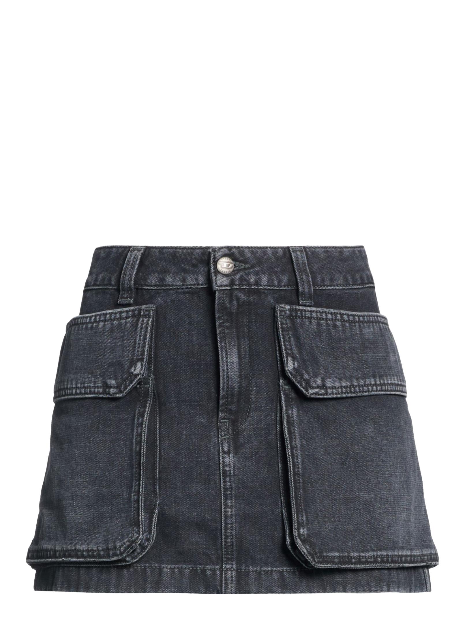 DIESEL® Diesel Denim Pencil Skirt with Designer Plaque