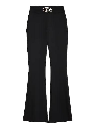DIESEL® Diesel Comfort Stretch Flare Pants with Embellished Logo