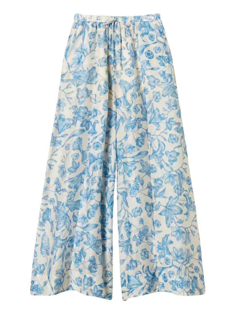 TWINSET Twinset Floral Print Palazzo Trousers