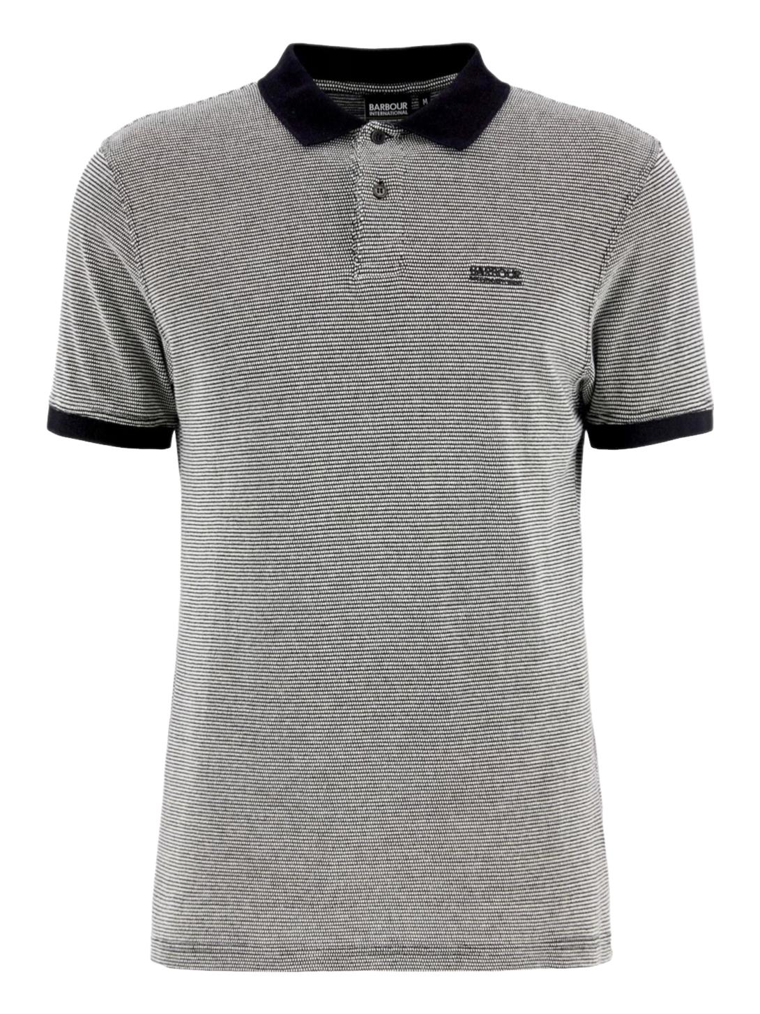 BARBOUR Logo embroidered polo shirt