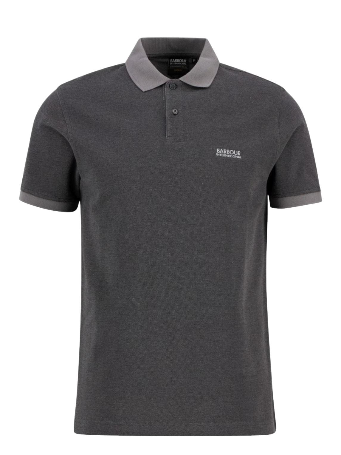 BARBOUR Logo embroidered polo shirt