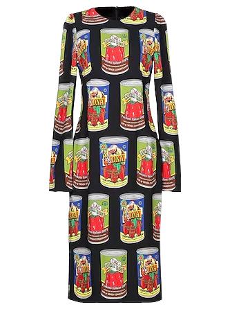 DOLCE & GABBANA Dolce & Gabbana Fitted Printed Midi Dress
