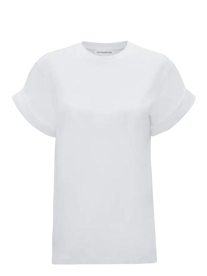 VICTORIA BECKHAM Victoria Beckham Crewneck Organic Cotton T-Shirt