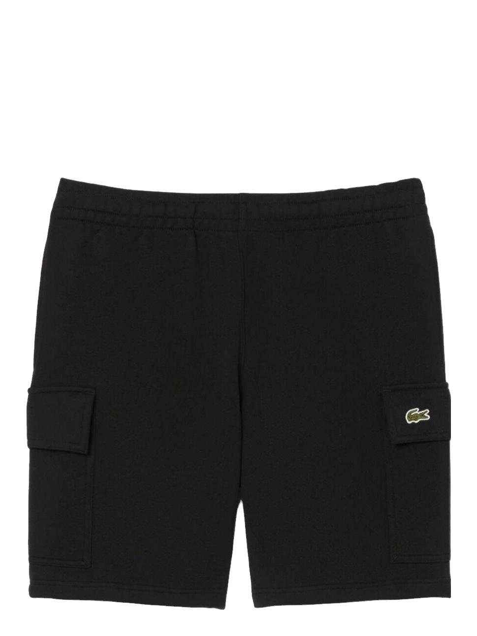 LACOSTE Lacoste Cotton Cargo Shorts with Elastic Waist