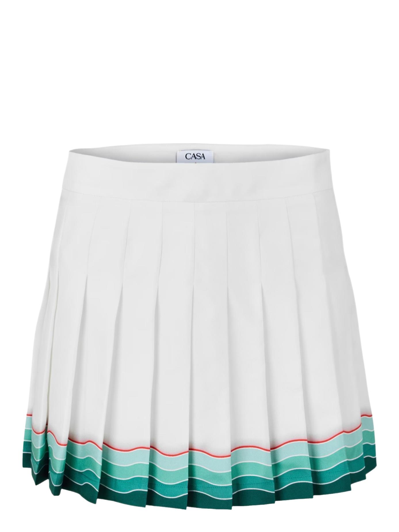 CASABLANCA Casablanca Pleated Printed Midi Skirt
