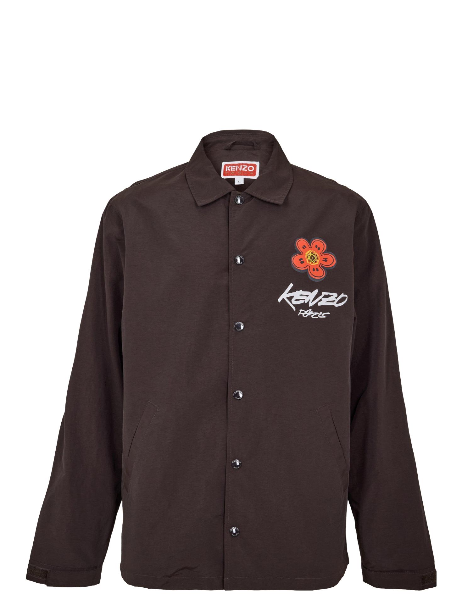 KENZO Kenzo Lapel Shirt-Style Jacket with Floral Print