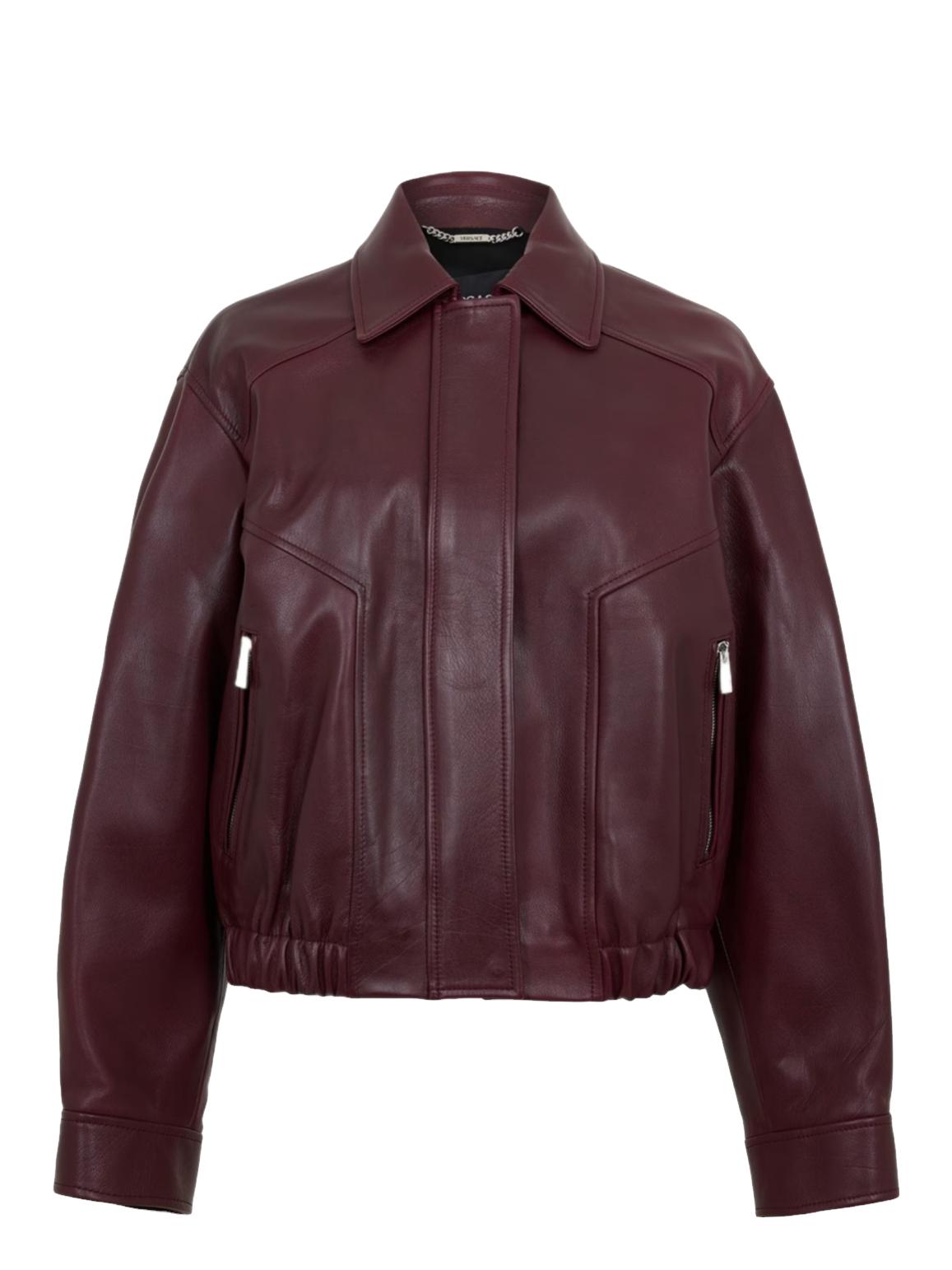 VERSACE Versace Zip Pocket Leather Jacket