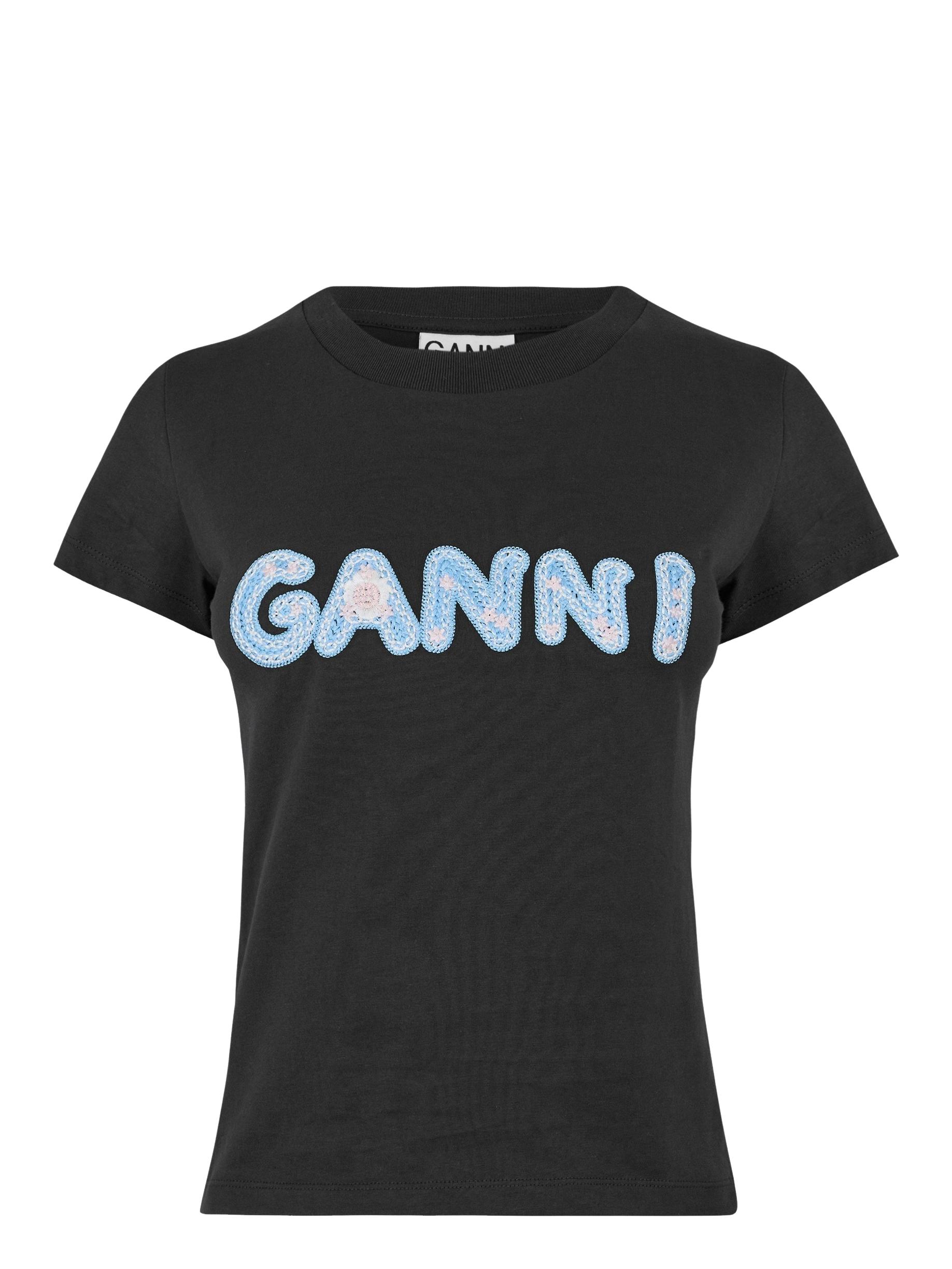 GANNI Ganni Printed Silk Shorts