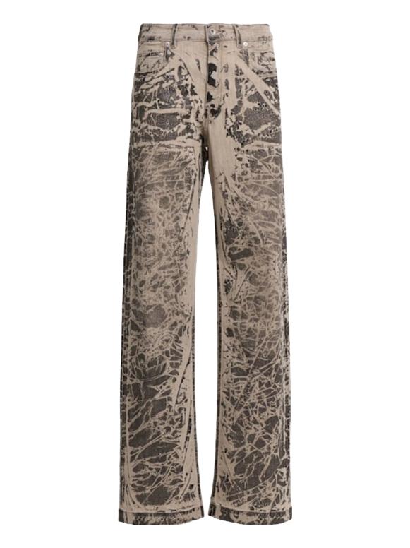 RICK OWENS Rick Owens Drkshdw Geth Denim Mid Rise Baggy Jeans