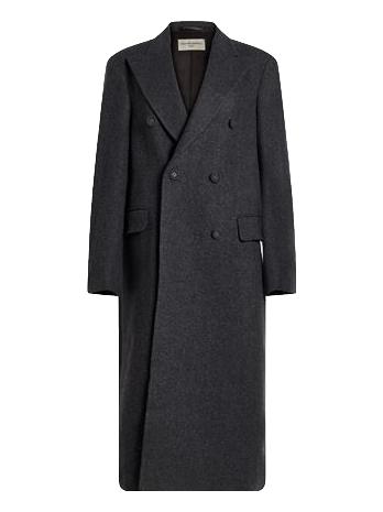 OFFICINE GÉNÉRALE Officine Générale Charcoal Wool Double-Breasted Coat