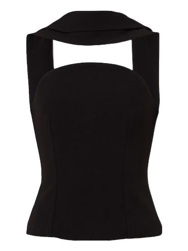 FLEUR DU MAL Fleur Du Mal Luxe Jersey Midi Skirt with Silver Snap Button Detailing