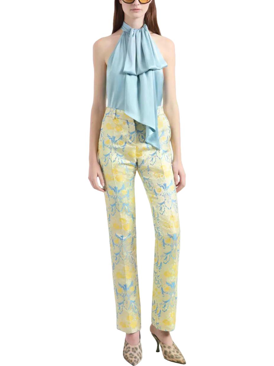 NINA RICCI Nina Ricci Floral Jacquard Straight-Leg Trousers