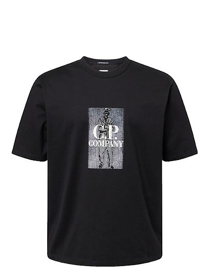 C.P. COMPANY digital sailor embroidered cotton t-shirt m