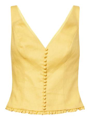 REFORMATION Reformation Flicka Linen Top