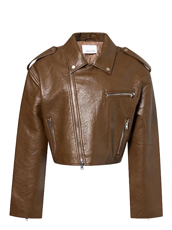 THE FRANKIE SHOP The Frankie Shop Daphne Cropped Biker Jacket