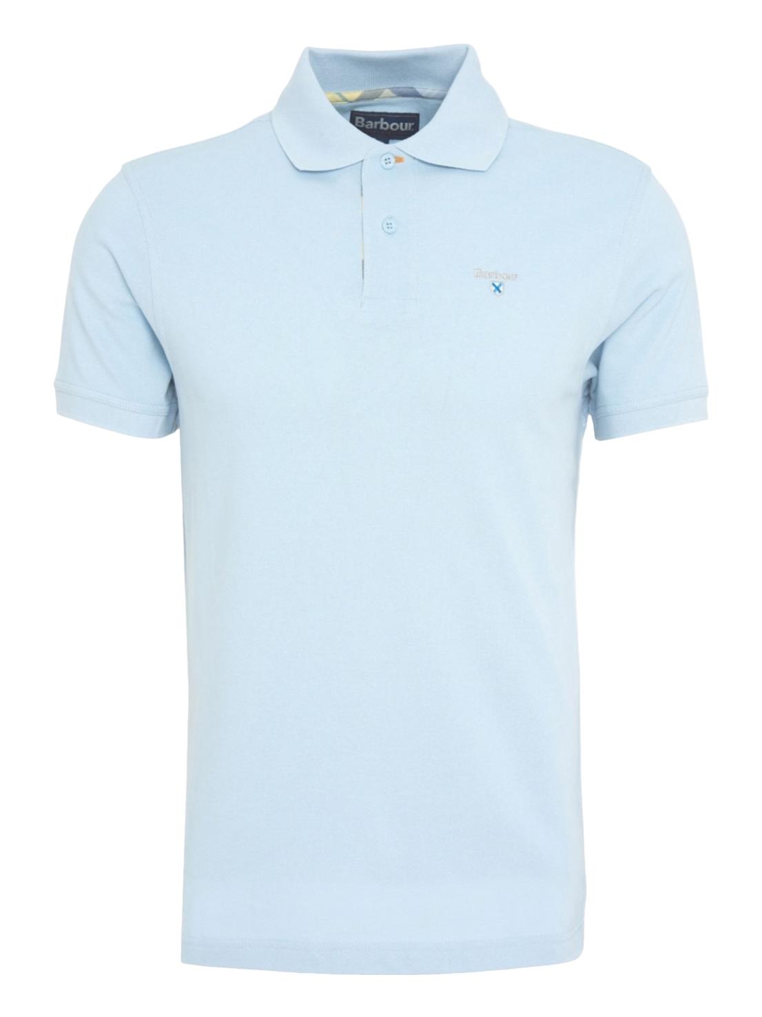 BARBOUR Logo embroidered polo shirt